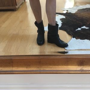 Prada | Shoes | Prada Black Motorcycle Boots | Poshmark